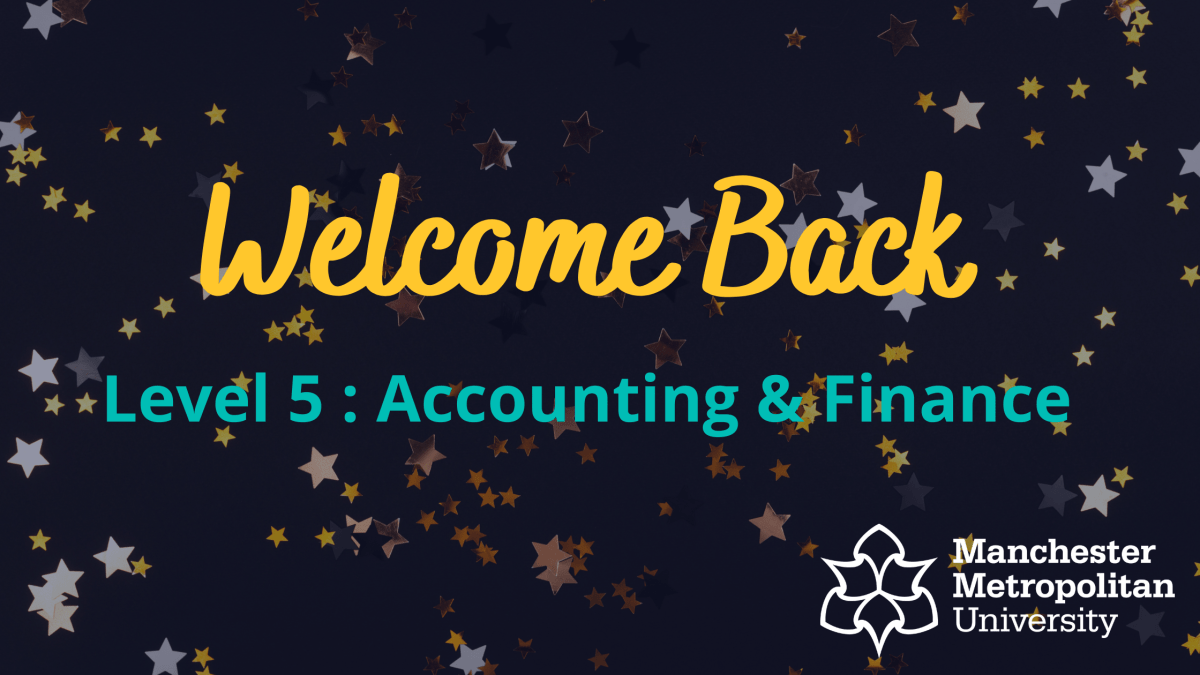 Welcome Back to Level 5 Accounting & Finance Students – Finance ...